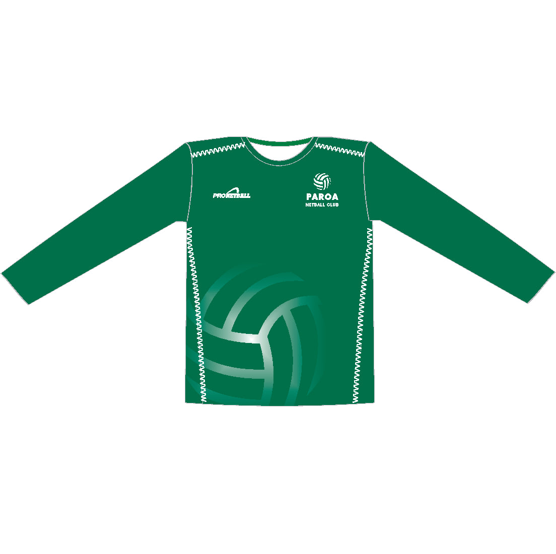 PAROA NETBALL LS TEE – ProBrands Clothing