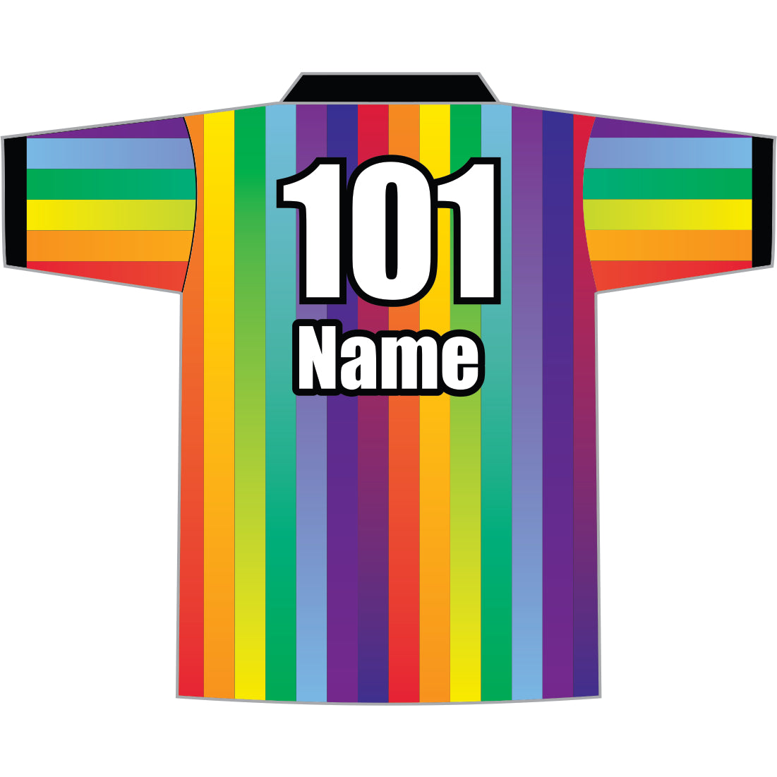 BAY CITY ROLLERS RAINBOW REFEREE POLO – ProBrands Clothing