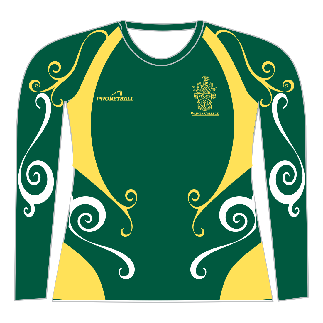 WAIMEA COLLEGE GIRLS NETBALL TRAINING TEE – ProBrands Clothing